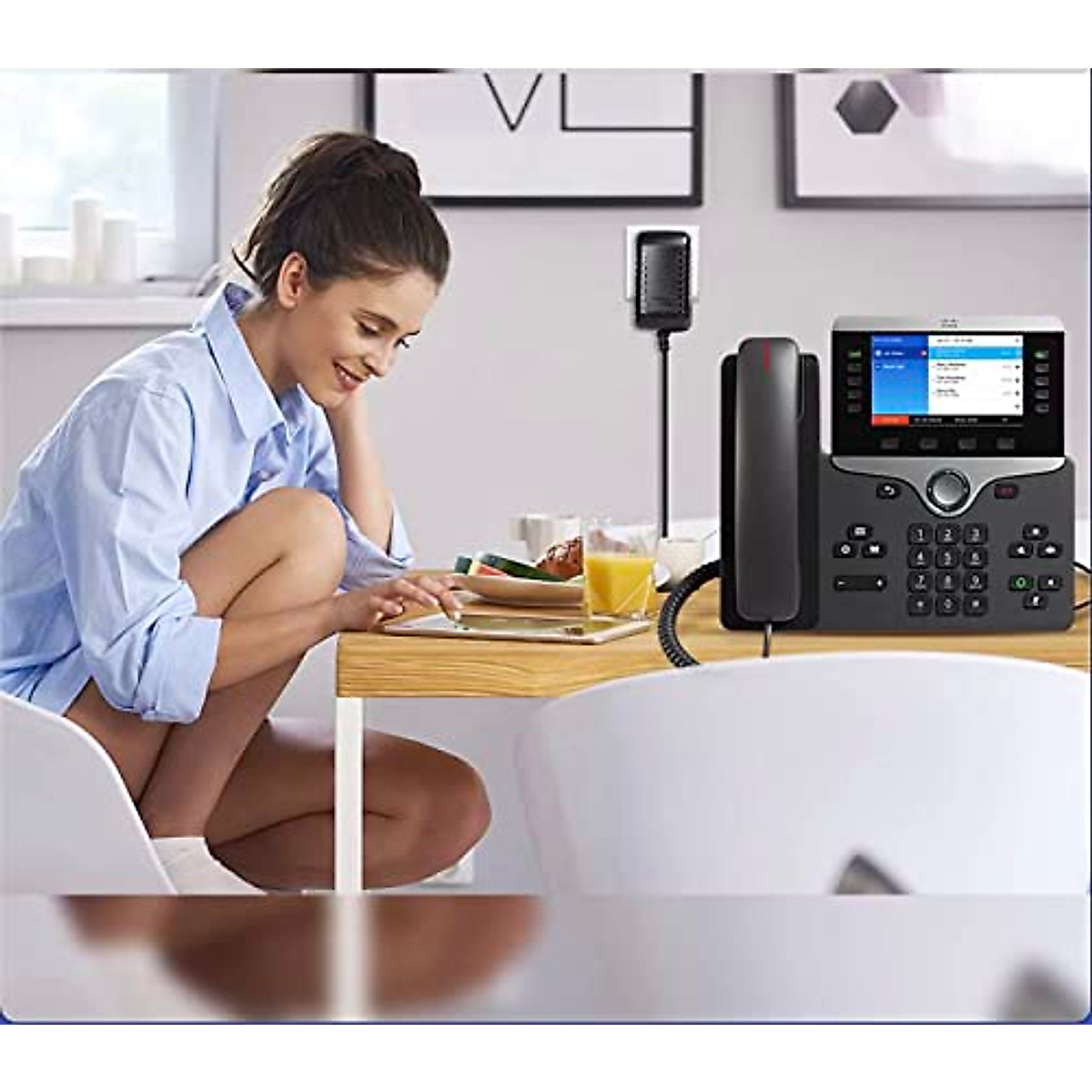 48v Power Adapter is Compatible with POE Power, H3C Wireless, and WiFi routers It is Also Suitable for The Polycom vvvx Series 101, 201, 300, 301, 310, 311, 400, 401, 410, 411, 500, 501, 511, 600.