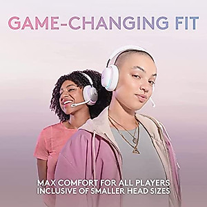Logitech G735 Wireless Gaming Headset, Customizable LIGHTSYNC RGB Lighting, Bluetooth, 3.5 MM Aux Compatible with PC, Mobile Devices, Detachable Mic - White Mist