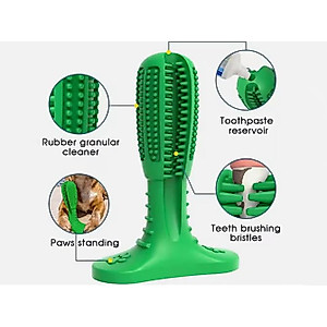 Dental and Treat Chew Sticks – Fresh Breath & Plaque Control – Peanut Butter Chew Toy - for Dogs, Pigs, Rabbits, or Other Pets - (Green)