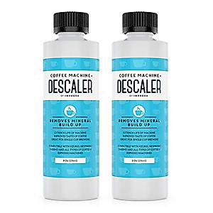 Descaler (2 Pack, 2 Uses Per Bottle) - Made in the USA - Universal Descaling Solution for Keurig, Nespresso, Delonghi and All Single Use Coffee and Espresso Machines