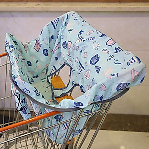 Maxmartt Shopping Cart Baby Covers,Infant Dining Chair Seat Cushion Portable Shopping Cart Chair Package Cover Trolley Soft Pad Baby Seat Cover