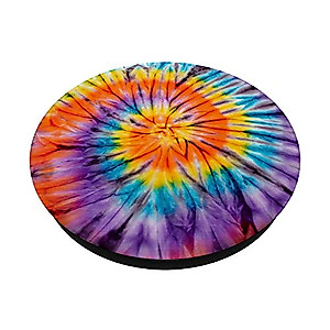 Tie Dye Rainbow Swirl PopSockets PopGrip: Swappable Grip for Phones & Tablets