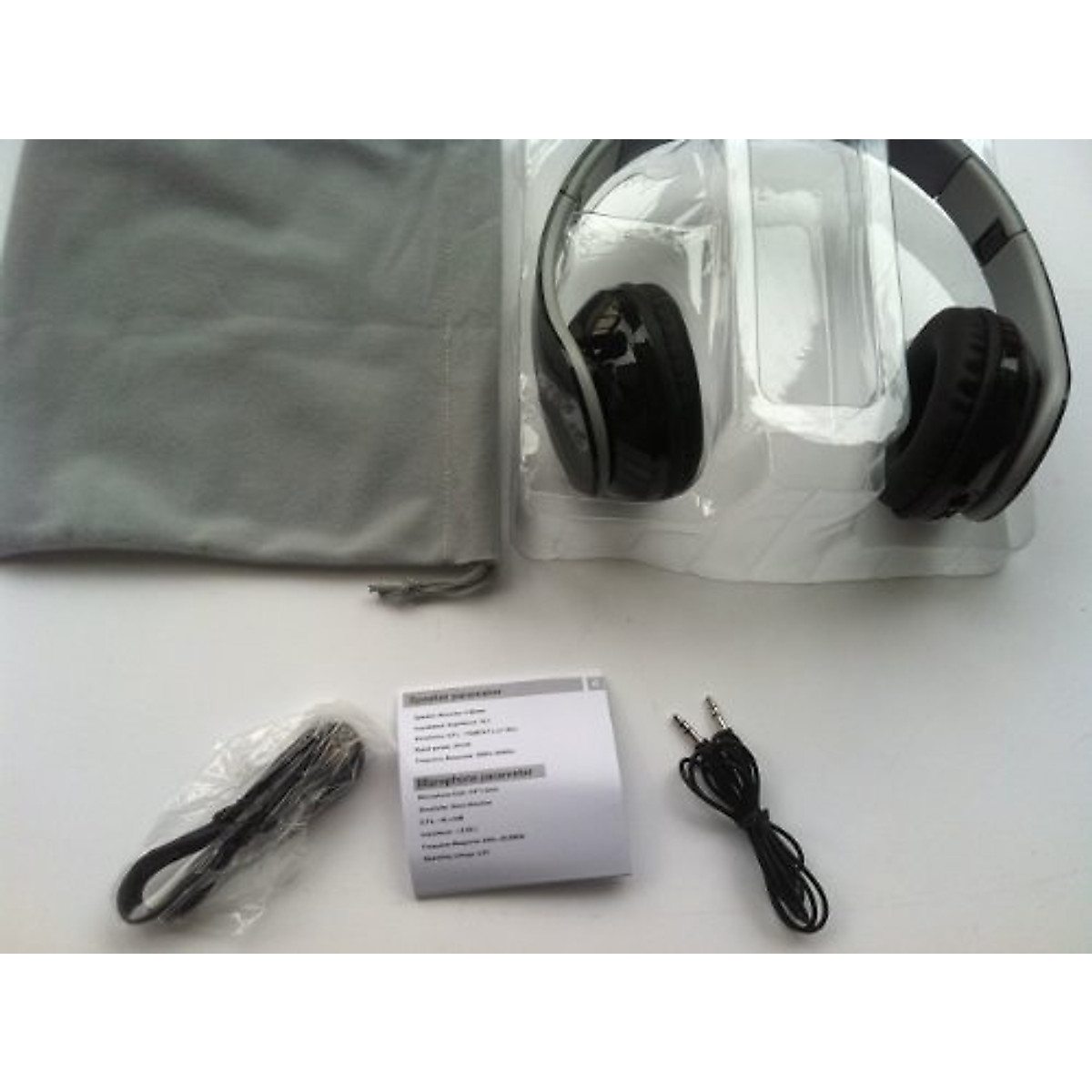 Beyution Hi-Fi Stereo Bluetooth Headphones Over-Ear Headset with Micphone for Apple iPhone/iPAD/iTouch/Samsung Galaxy Toshiba Huawei Cell Phone Tablet which Have Bluetooth Device