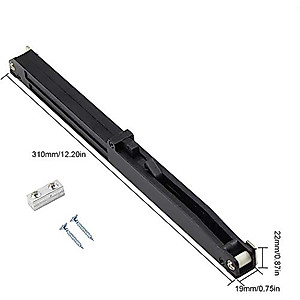 ZEKOO Sliding Barn Door Hardware Soft Close Mechanism, Sliding Barn Door Hardware of Spring Buffer Damper, Fit for Single Door or Double Door Close or Open (2 Sets)