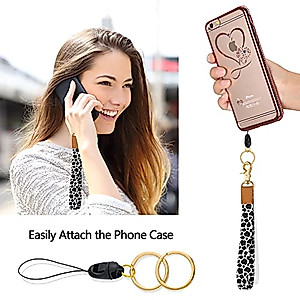 POPLOPP Wrist Lanyard for Keys, Durable Keychain Wristlet for Women Men, Cute Key Chains Strap for Car Keys, ID Holder, Wallet