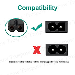 8.2ft Power Cord for Bose Acoustimass 10 Series IV III Home Theater System 300 Bass Module 321 Subwoofer AC 2 Prong Polarized Power Cord Cable Replacement