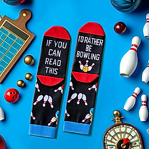 Funny Bowling Gifts For Men, Gifts For Bowlers Men, Bowling Gifts And Novelties, Mens Bowling Socks Funny Stocking Stuffers