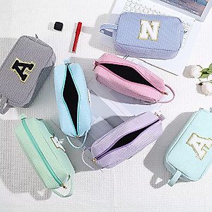 YOOLIFE Graduation Gifts for Girls Teen Girls - Class Of 2024, Personalized Graduation Gifts for Her, Graduation Party Favor, Monogram Initial Pink Makeup Bag for Teen Girl Gifts Trendy Stuff G