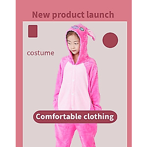 xinhauli Unisex Kids Onesie, Flannel Cosplay Animal Costume Halloween Onesie Pajamas Home Clothing