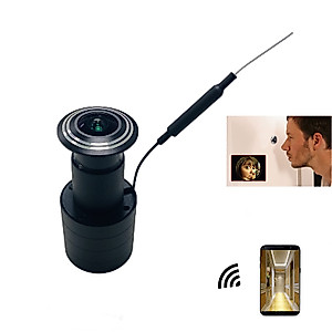 Kasfye Door Peephole Camera,HD 1080P Door Eye Hole IP Camera with 1.78mm Fisheye Lens 180 Degrees Wide Angle Tuya Smart APP Home Security USB Cameras-DC 5V