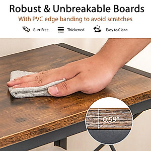 Tangkula 9 Cubes Bookshelf, 5-Tier Stepped Bookcase w/Carbon Steel Frame, Anti-Tipping Kits & Adjustable Foot Pads, 12 Shelves Storage Open Display Shelf for Home Office (9-Cube, Brown)