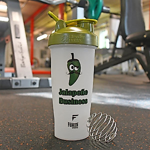 Forza Sports Blender Bottle x Classic 28 oz. Shaker - Jalapeno Business - White
