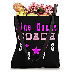 Line Dance Coach 5 6 7 8 Trainer Country Music Tote Bag