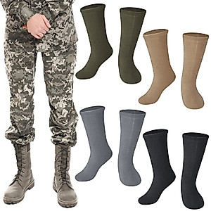 4 Pairs Military Boot Liner Socks Winter Warm Fleece Boot Socks for Women Men Military Hiking Sock Liners Socks for Sport Outdoor Hunting