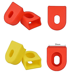 LIOOBO Pair Crank Arm Case Skate Plugs Pendant Crank Rope Buckle Crank Sleeve Bike Crank Arm Shields Loose Beads Crank Arm Crank Arm Cover Crank Arm Cap Accessories Red Crankset