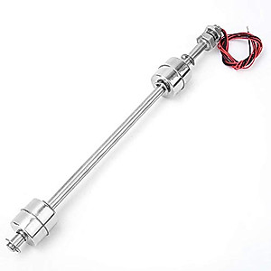 Water Level Sensor - Stainless Steel Double Ball Float Switch Water Level Control Sensor Switch for Pool with Tank(250mm)
