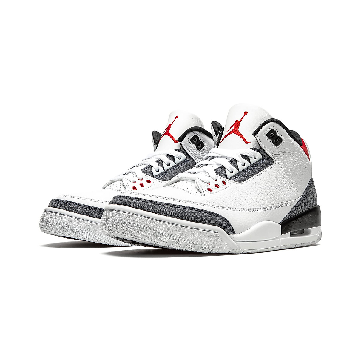 Nike Men's AIR JORDAN 3 RETRO SE-T Basketball Shoe, White Fire Red Black, 7 UK