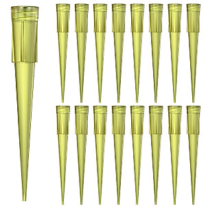 200ul Pipette Tips, 1000pcs Universal Liquid Pipettor Tips, Clear Yellow, DNase/RNase Free Transfer Pipettes for Laboratory Disposable Pipettes Tips