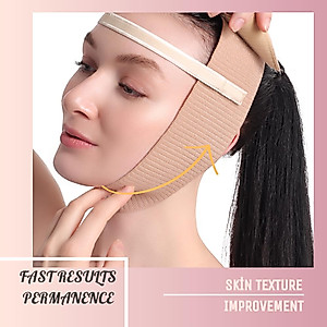 Post Surgical Chin Strap Bandage for Women - Neck and Chin Compression Garment Wrap - Face Slimmer, Jowl Tightening, Chin Lifting Medical Anti Aging Mask