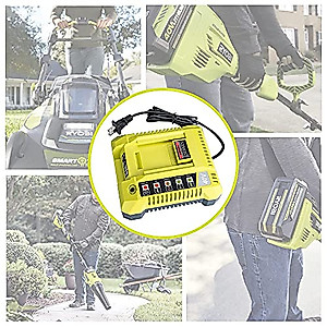 40V Charger for Ryobi, Hipoke OP401 Lithium-ion Battery Charger for OP4015 OP4026 OP4026A OP4030 OP4040 OP4050 OP4050A OP4060 OP40261 OP40301 OP40401 OP40501 OP40601 Ryobi 40V Lithium-ion Battery