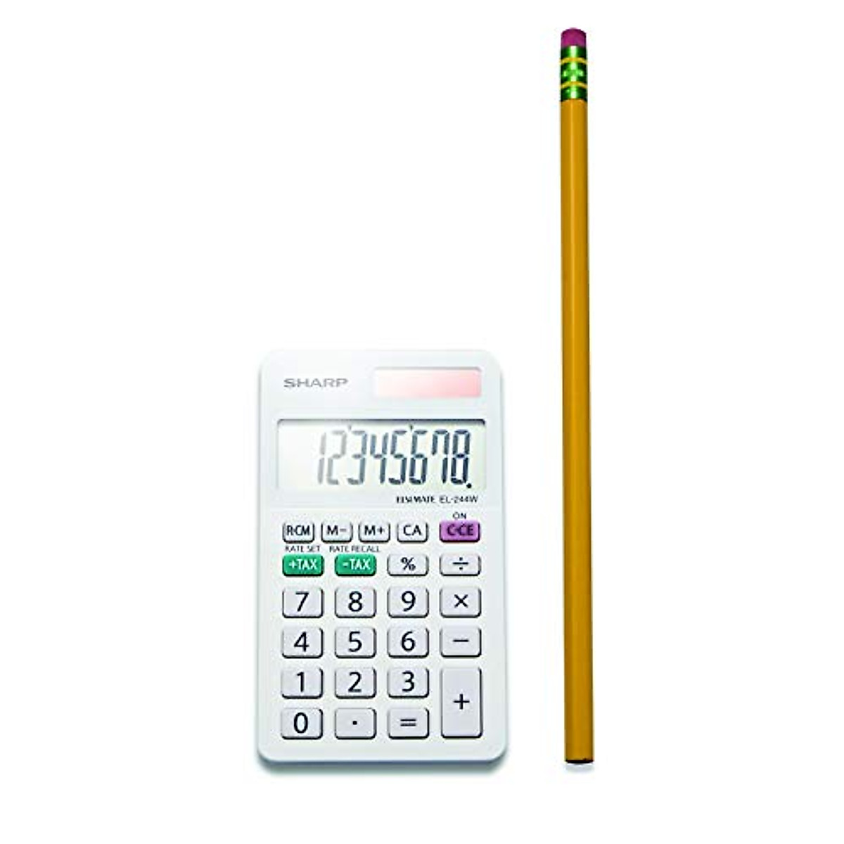 Sharp EL-244WB Business Calculator, White 2.125, 2.38 x 4.06 x 0.31 inches