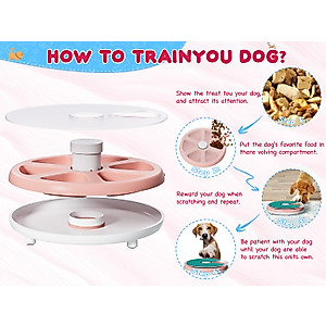 BETOPET Dog Nail Scratch Board with 3 File Papers, Multifunctional Scratch Pad & Treat Puzzle Feeder