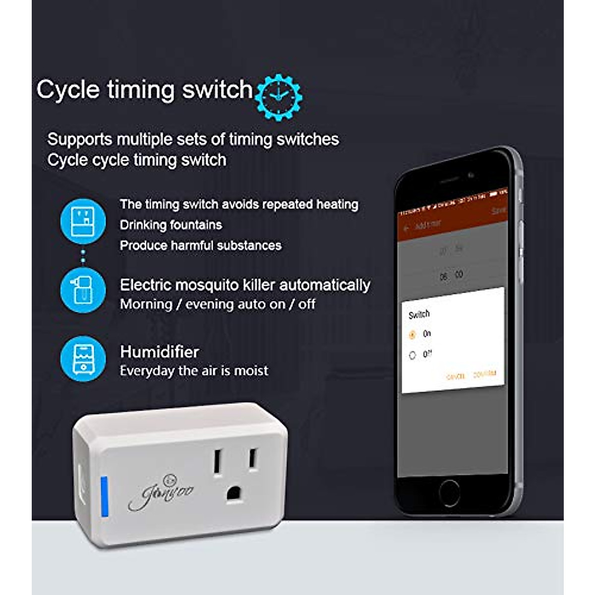 WiFi Smart Plug cETL Listed FCC Certified, Wi-Fi Outlet Compatible with Alexa, Echo and Google Home &IFTTT, No Hub Required, Remote Control,