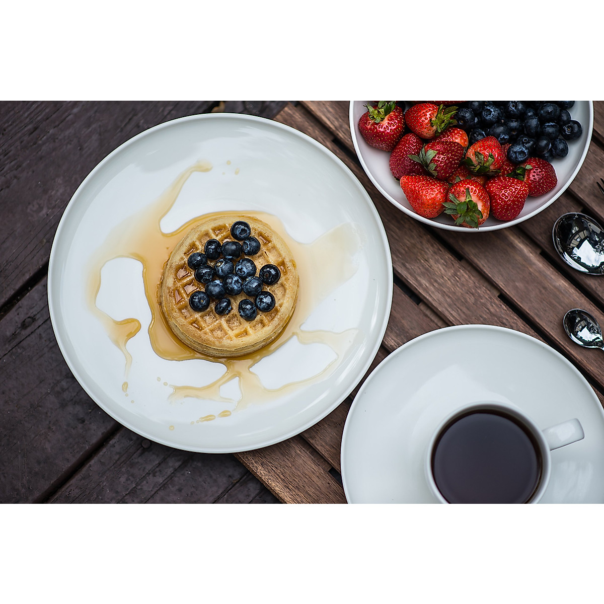 Red Vanilla Everytime White Large Oval Platter