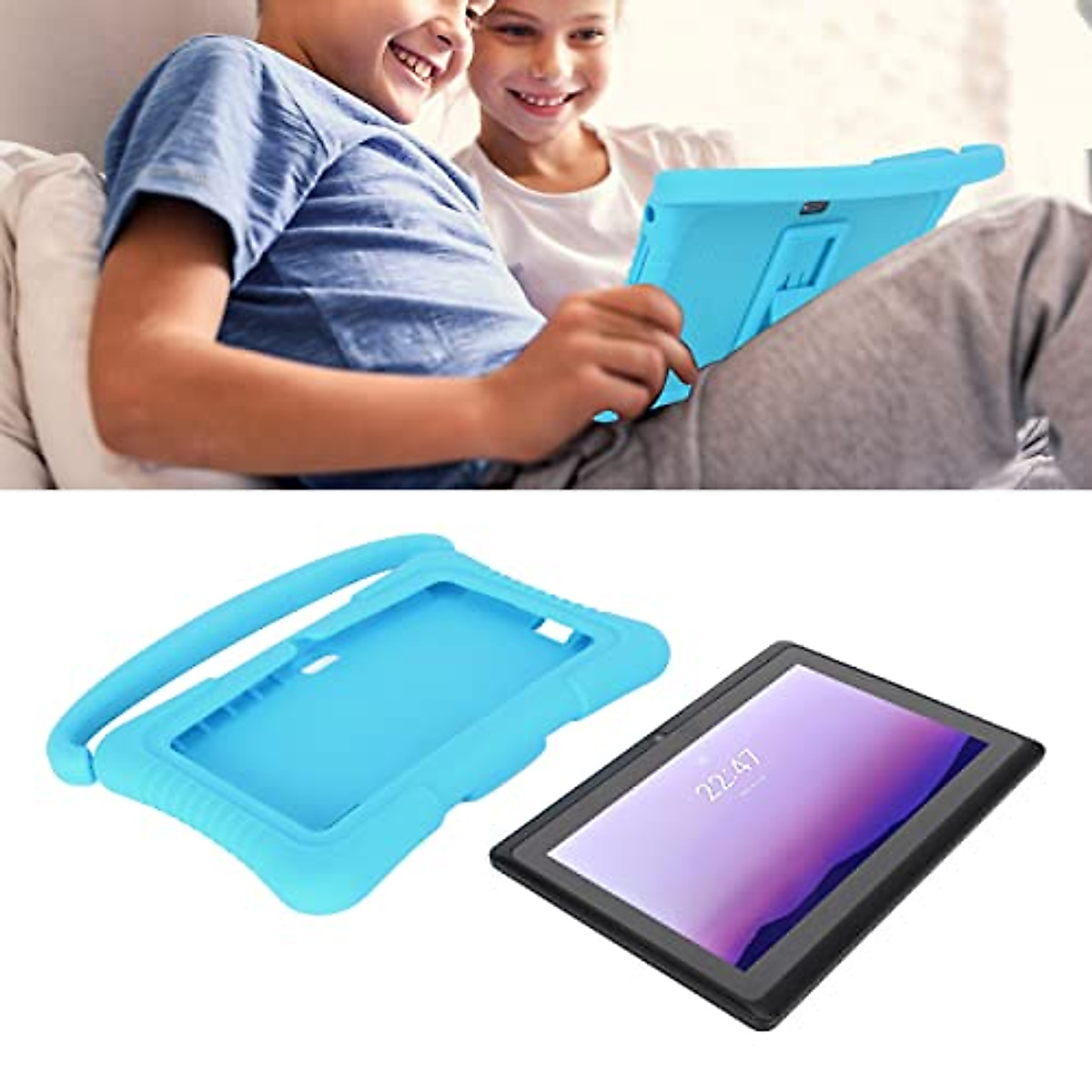 Airshi Kids Tablet, Support Up to 128GB Memory Card Children Tablet 7in Portable Quad Core Dual Camera for Home (US Plug)