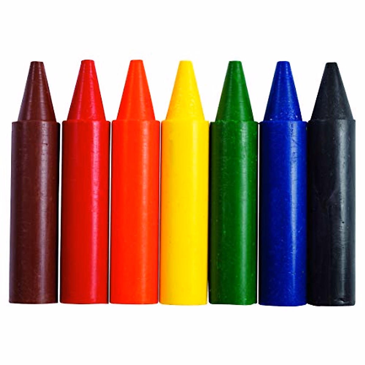 Colorations Chubby Crayons for Kids Set of 200 Rainbow Crayons Classroom Supplies (2-11/16"L x 9/16"Dia Each), Toddler Crayons, Bulk, Washable, Non-Toxic, Jumbo