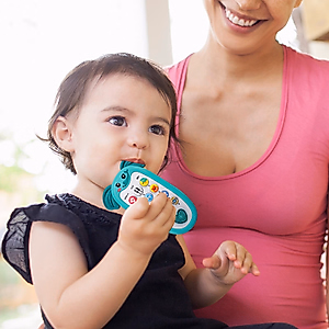 Baby Rattle Teether Toy Phone Set, 10PCS Infant Newborn Baby Toys 6 to 12 Months, Grab Spin Rattle Shaker with Storage Box, Infant Teething Toys for Toddlers Boys Girls