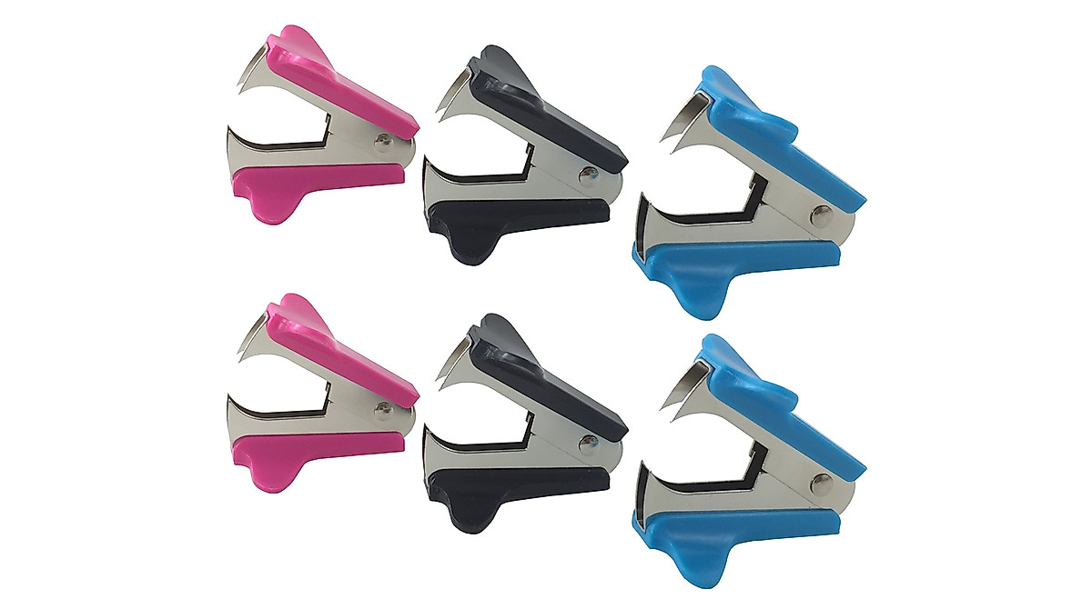Clipco Staple Remover 6-Pack - Durable & Colorful Office Tools