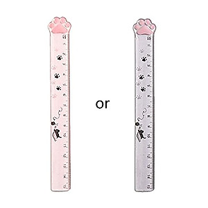 Clear Acrylic Straight Ruler 15cm Plastic Ruler for Creative Scale Ruler for Students Math Drawing Tool for Engineers Ki