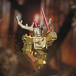 Roblox Celebrity Collection - Fantastic Frontier: Gold Corrupted Knight + Two Mystery Figure Bundle [Includes 3 Exclusive Virtual Items]