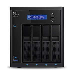 WD 24TB My Cloud EX4100 Expert Series 4-Bay Network Attached Storage - NAS - WDBWZE0240KBK-NESN