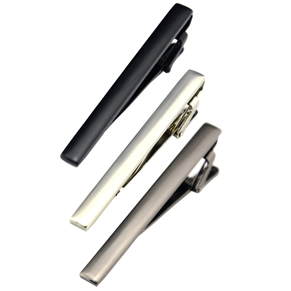 Fashion Necktie Clips Tie Bar Clips Tie Pins Set for Men Pack of 3 (Style B)