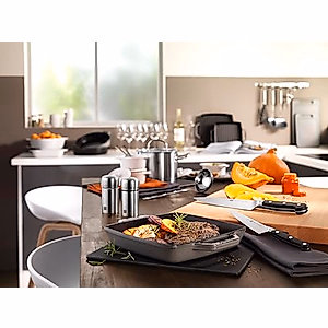 staub 40511-684 Pure Grill Square, Gray, 11.0 inches (28 cm) Grill Pan, Both Hands, Casting, Enamel, Induction Compatible, Japanese Authentic Product