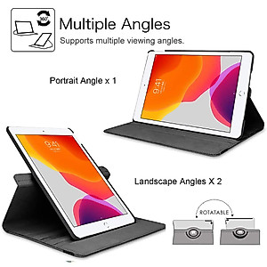 New Case for iPad 9.7 inch 2018 2017/ iPad Air 2 Case - 360 Degree Rotating Stand Protective Cover Smart Case with Auto Sleep/Wake for Apple iPad 5th/6th Generation (Marble Pink)