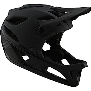 Troy Lee Designs Stage MIPS Stealth Full-Face Mountain Bike Helmet. Max Ventilation Lightweight EPP EPS Racing Downhill DH BMX MTB - Adult Men Women Unisex (Midnight, MD/LG)
