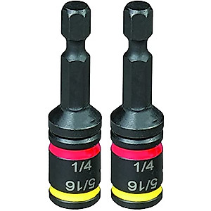 Malco MSHC 1/4 & 5/16 Reversible Hex Chuck Driver, 2 pack