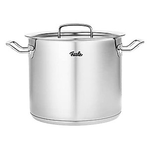 Fissler Original-Profi Collection Stainless Steel Stock Pot with Lid, 9.6 Quart