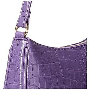 The Drop Women's Melanie Small Shoulder Bag, Dark Purple, One Size