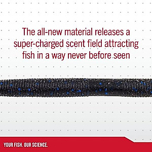 Berkley PowerBait® MaxScent The General Fishing Bait, Green Pumpkin Candy Red, 5in | 13cm, Soft Stick Bait with Irresistible Scent & Flavor, Classic Stick Bait Action, Deadly Bass Fishing Bait