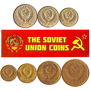LOT of 100 USSR Soviet Russian KOPEKS Coins 1961-1991 Cold WAR Hammer and Sickle Money