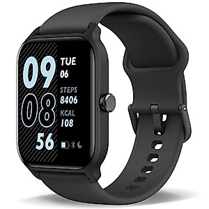 Smart Watches for Men Women (Answer/Make Call), Alexa Built in, 1.8" Full Touch Screen Fitness Tracker with Heart Rate SpO2 Sleep Monitor IP68 Waterproof Smartwatch for iPhone Android Phones, Black