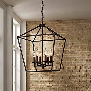 Home Decorators Collection Weyburn 6-Light Bronze Caged Chandelier