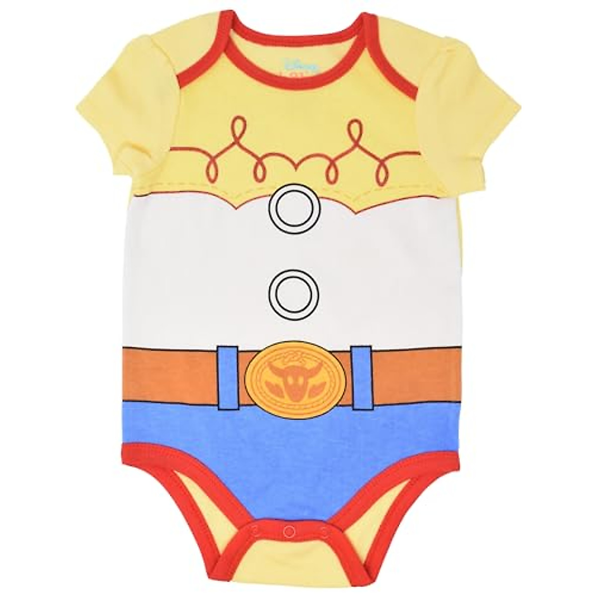 Disney Pixar Toy Story Jessie Bo Peep Newborn Baby Girls 5 Pack Short Sleeve Bodysuits Toy Story Newborn