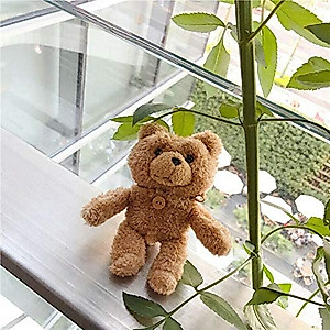 Jackpot Wireless Designed for Apple AirPods 3 Case 2021, Bear Plush Doll Cute 3D Cartoon AirPods 3rd Gen Cover Hooks Button Earphone Headphone, Shockproof Anti-Fall and Dustproof Protective (Bear)