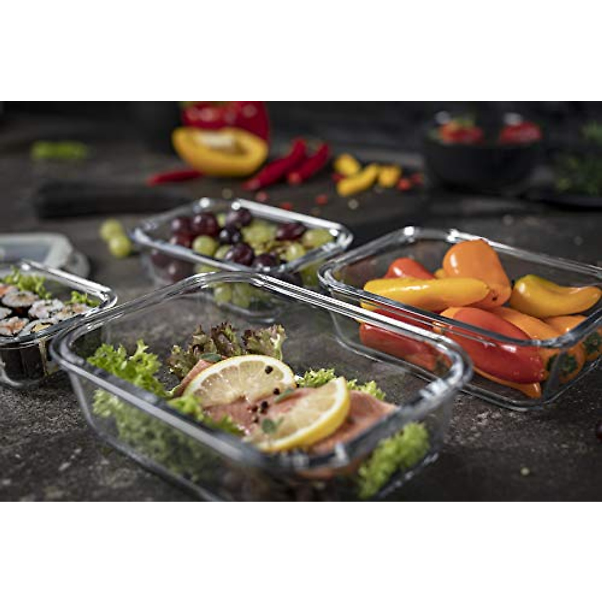 Kuhn Rikon Vacuum Storage System Glass Container, 0.37 Litre