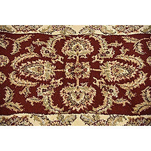 Unique Loom Voyage Collection Traditional Oriental Classic Intricate Design Area Rug (2' 7 x 10' 0 Runner, Red/Tan)